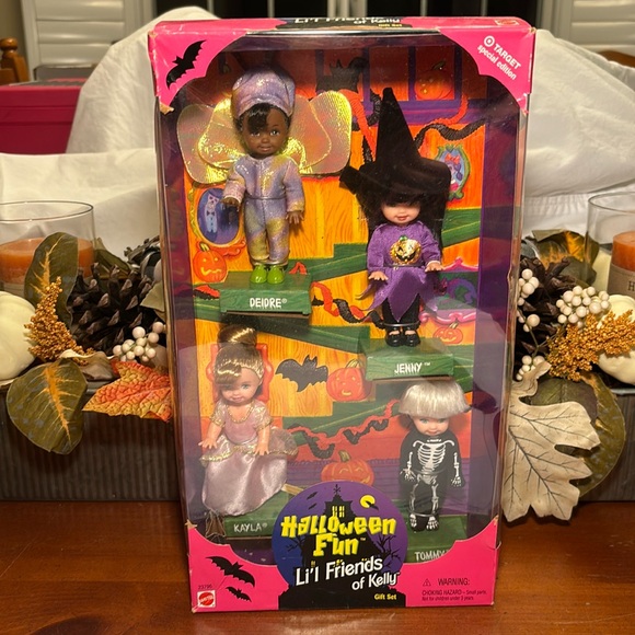 Mattel | Toys | 998 Halloween Fun Lil Friends Of Kelly Barbie Gift Set ...